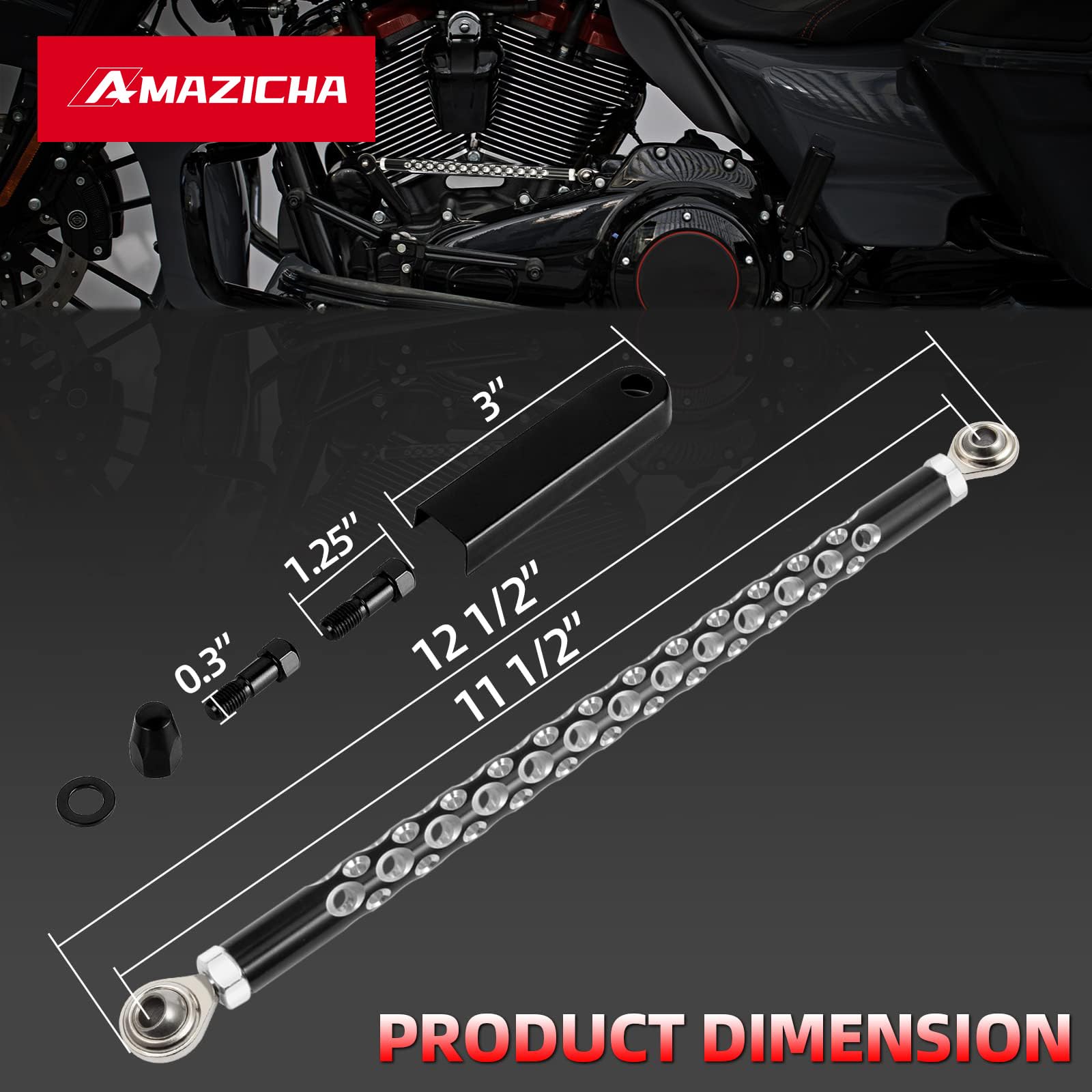 Snapklik.com : Shift Linkage Gear Motorcycle Shifter Linkage Black ...
