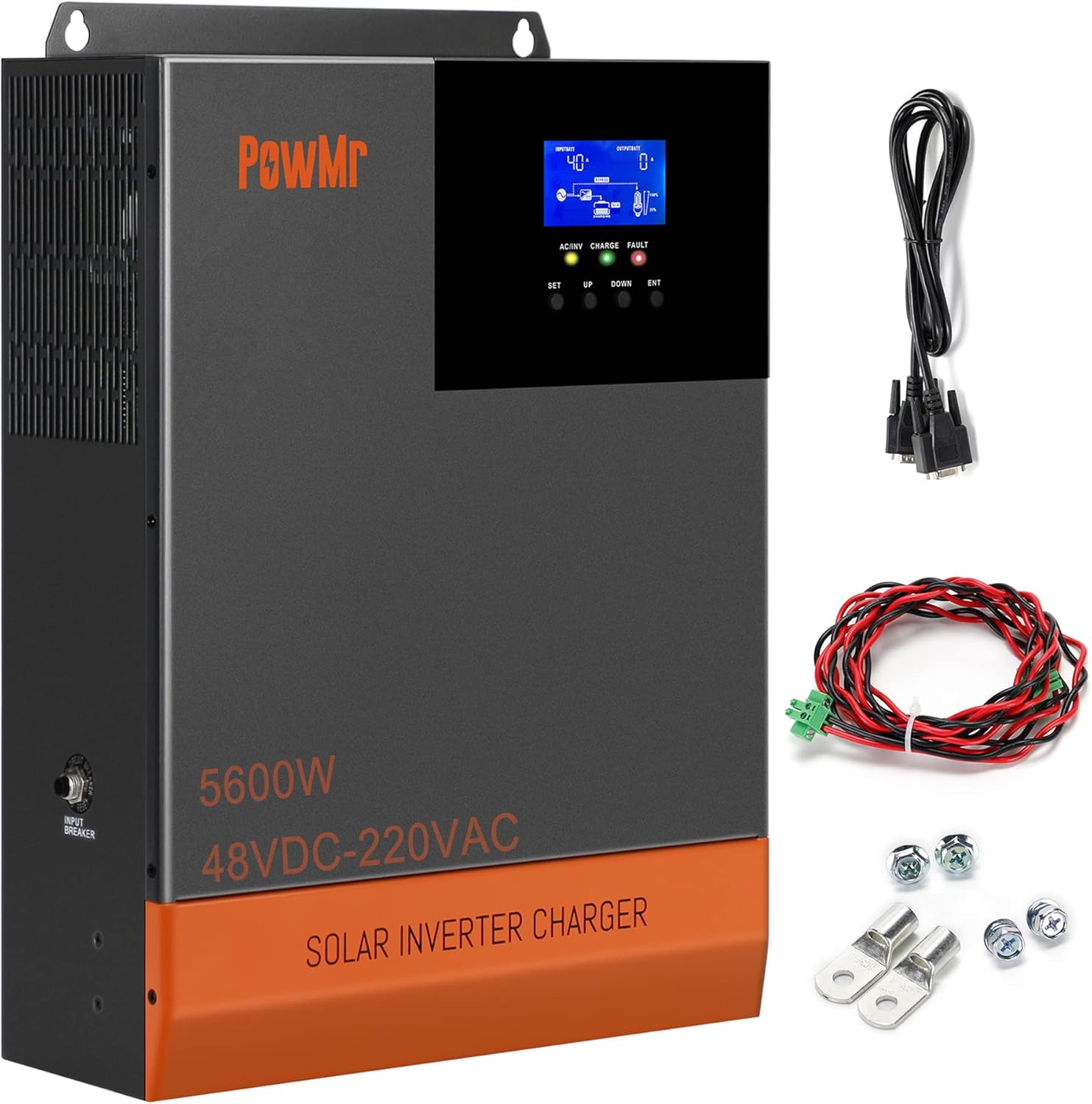 Inversor solar de 5600 W, cargador de red híbrido, inversor de onda ...