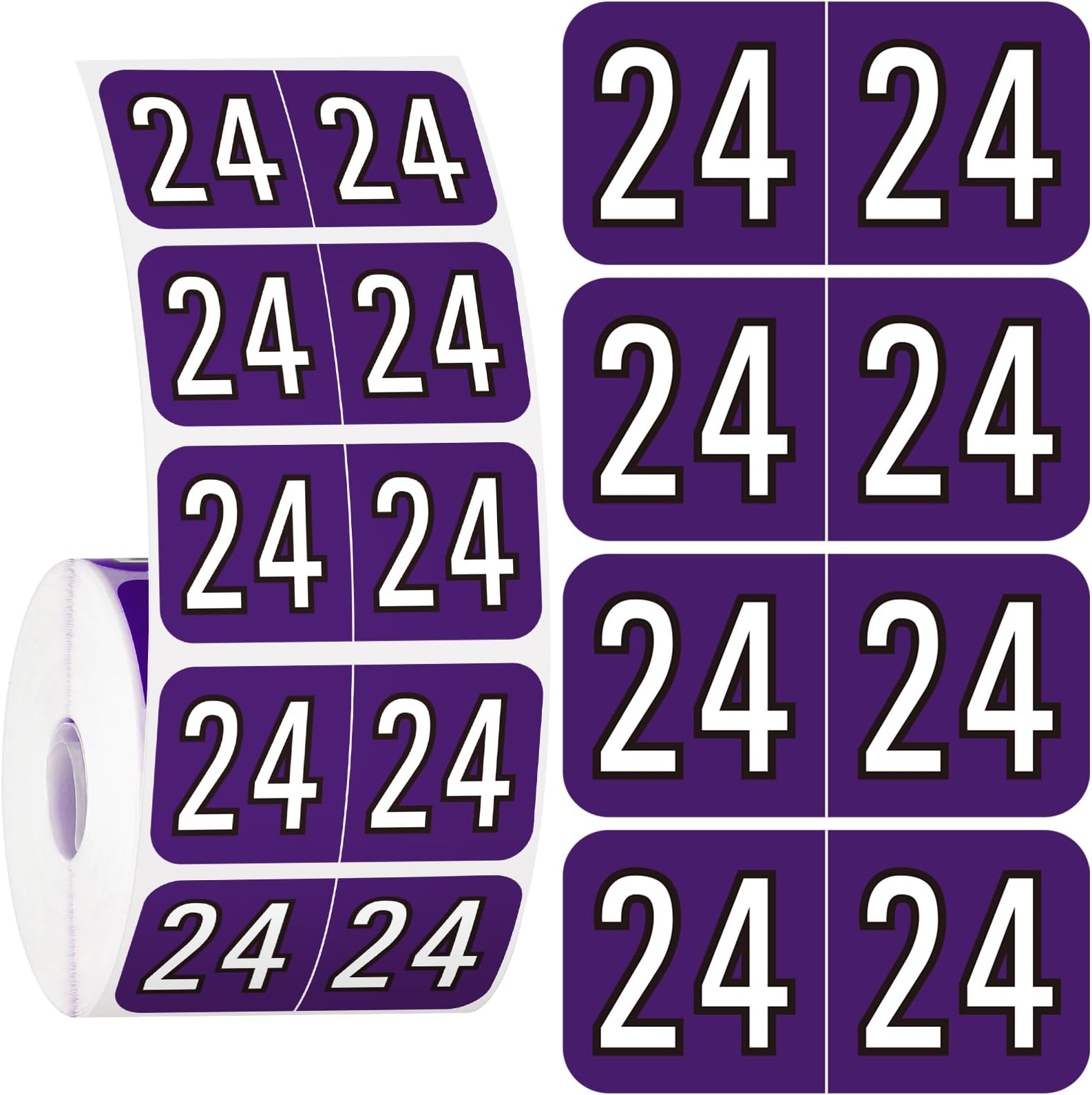 Amazon.com : Teling 500 Pieces 2024 Year Stickers File Folder Year ...