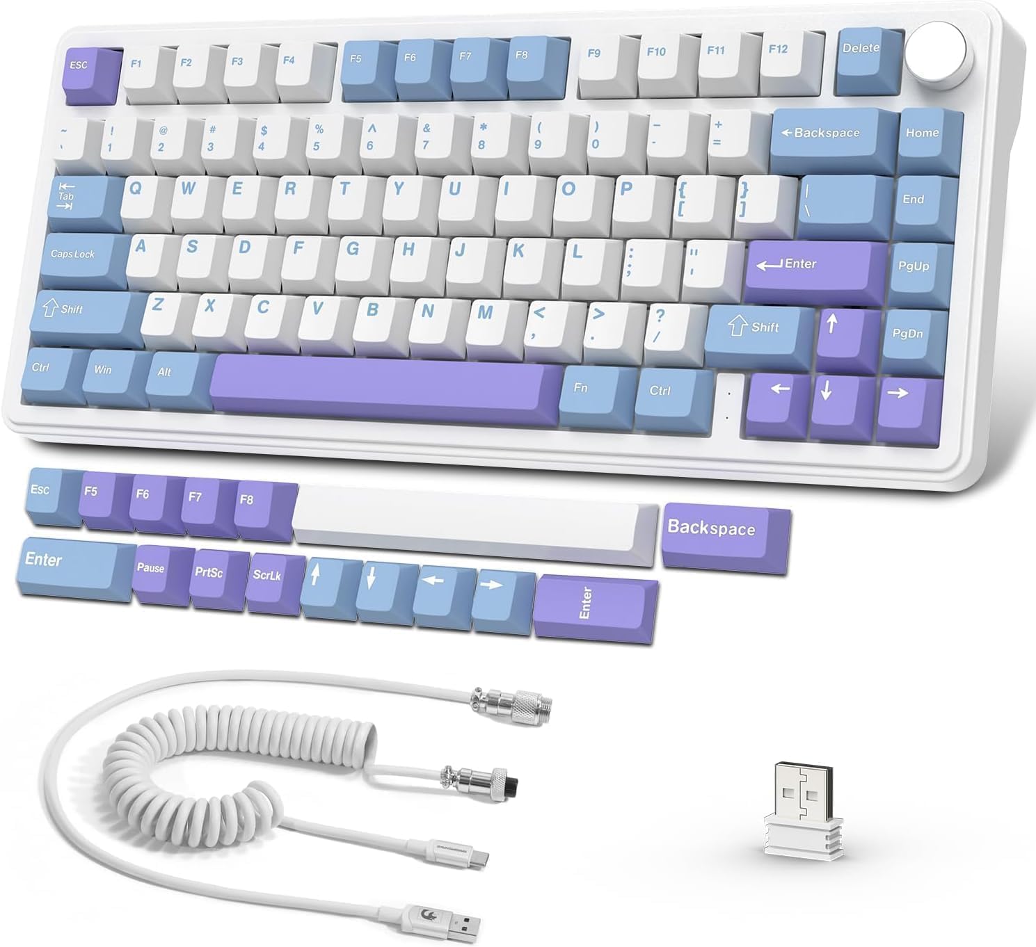 Amazon.com: ATTACK SHARK X85 Wireless Gaming Keyboard with Knob Hot ...