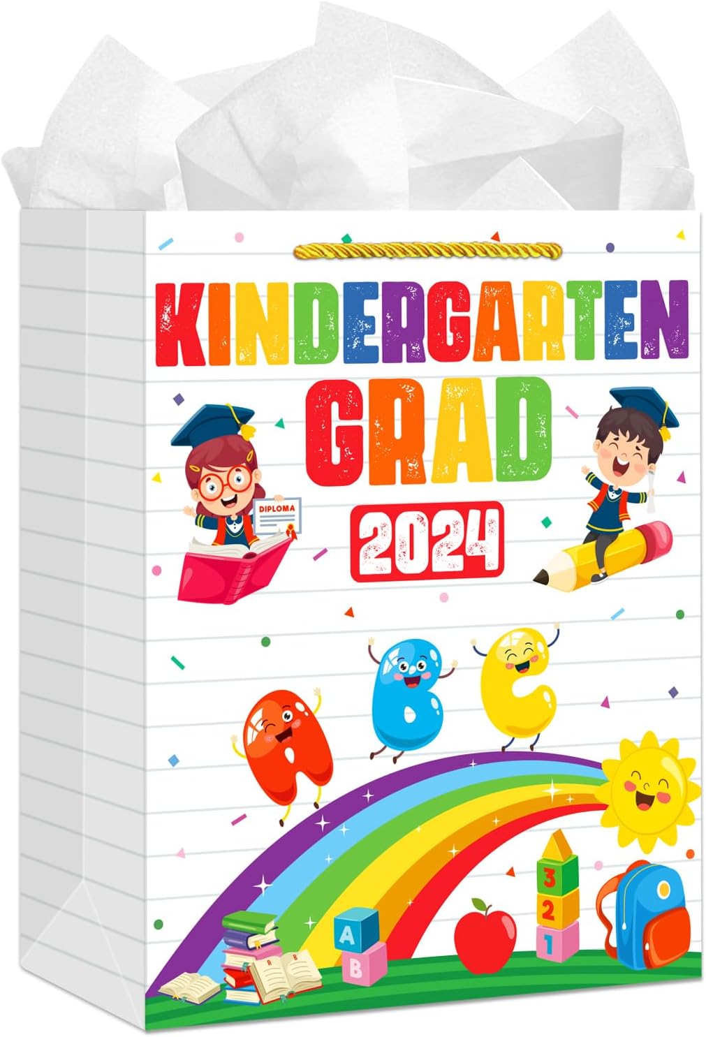 Amazon.com: WhatSign Kindergarten Graduation Gift Bags for Kids 11.5 ...