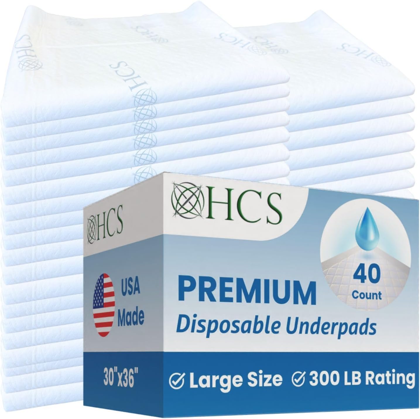 Amazon.com: HCS Gel Filled Disposable Underpads 30"x36", Bulk - Medical Bed Pads, Disposable ...