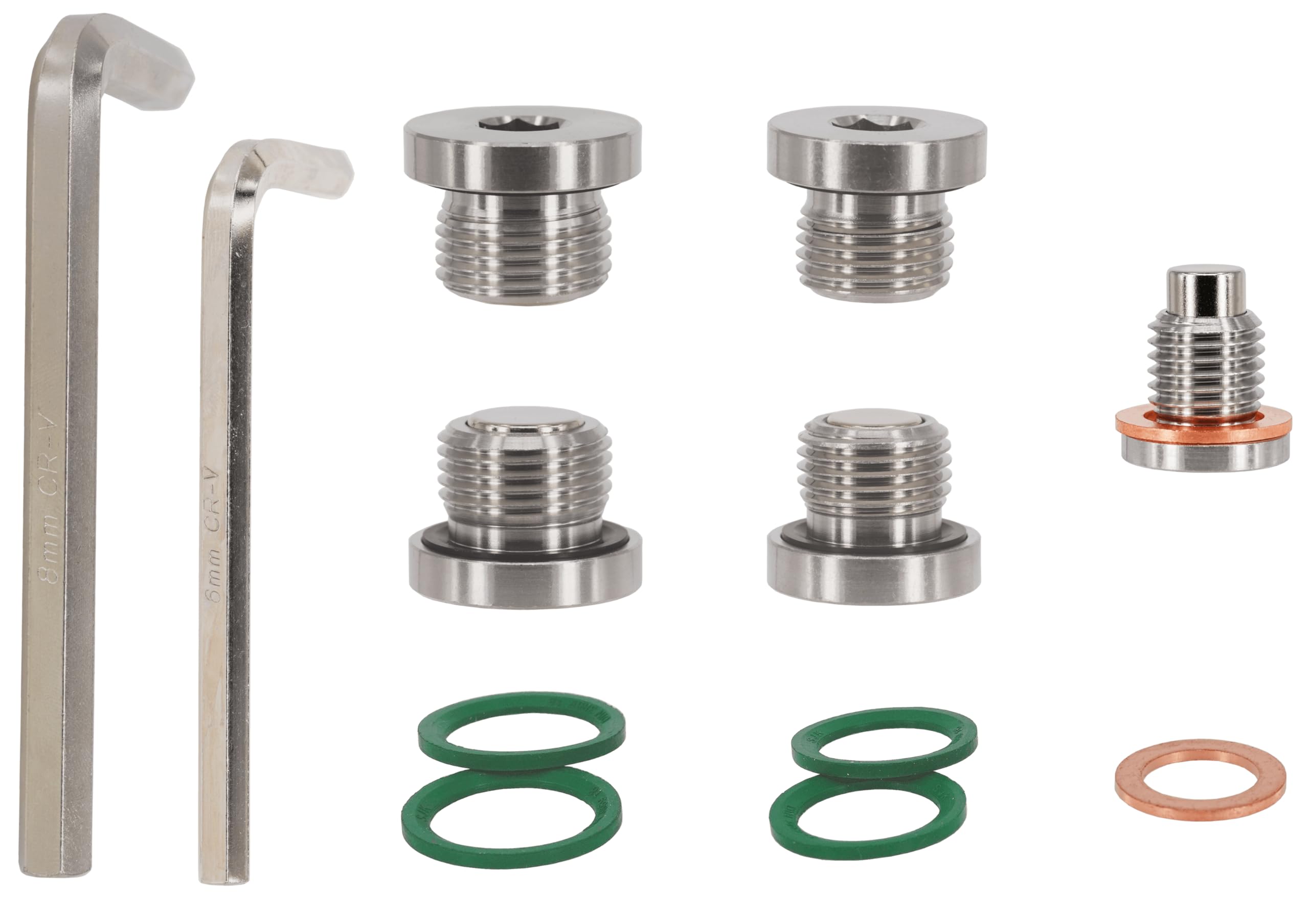 Amazon.com: abczok 5 PCS Magnetic Stainless Steel Engine Front ...