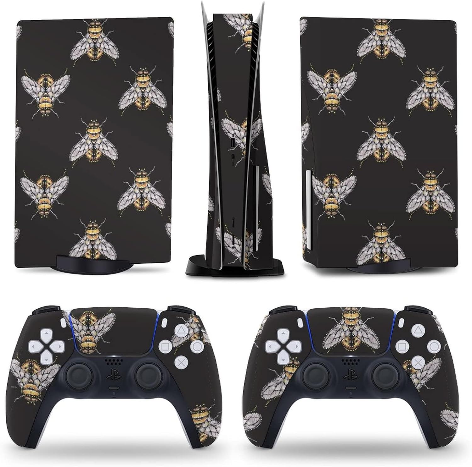 Amazon.com: AoHanan Cute Bee Skin for 5 Console and Controller ...