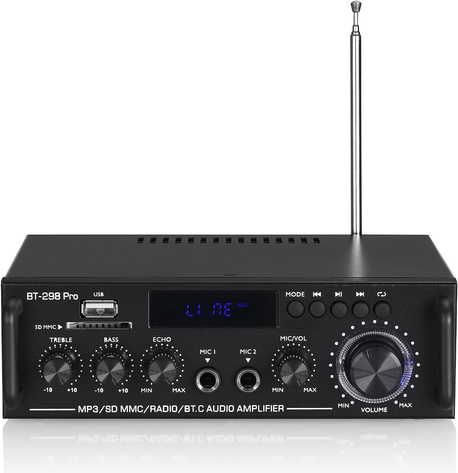 Amazon.co.jp: Bluetooth Digital Amplifier Stereo Receiver Car Amplifier ...