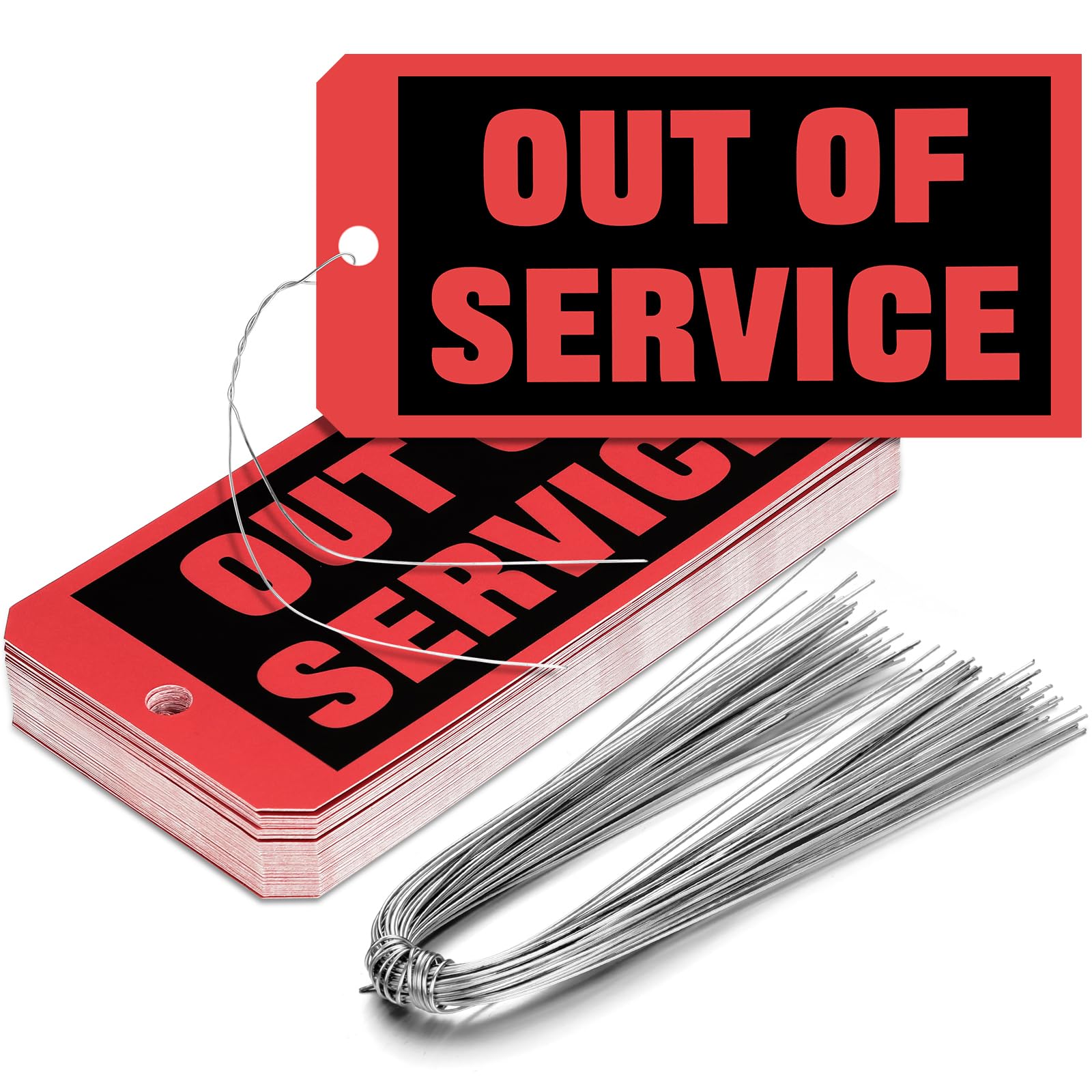 Amazon.com : Out of Service Tags 6.22 x 3.15 Inches Maintenance ...
