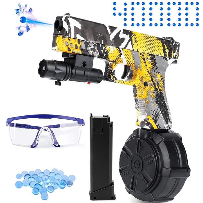 Buy Electric Gel Blaster, Automatic Splatter Ball Blaster, JM-X2 Splat ...