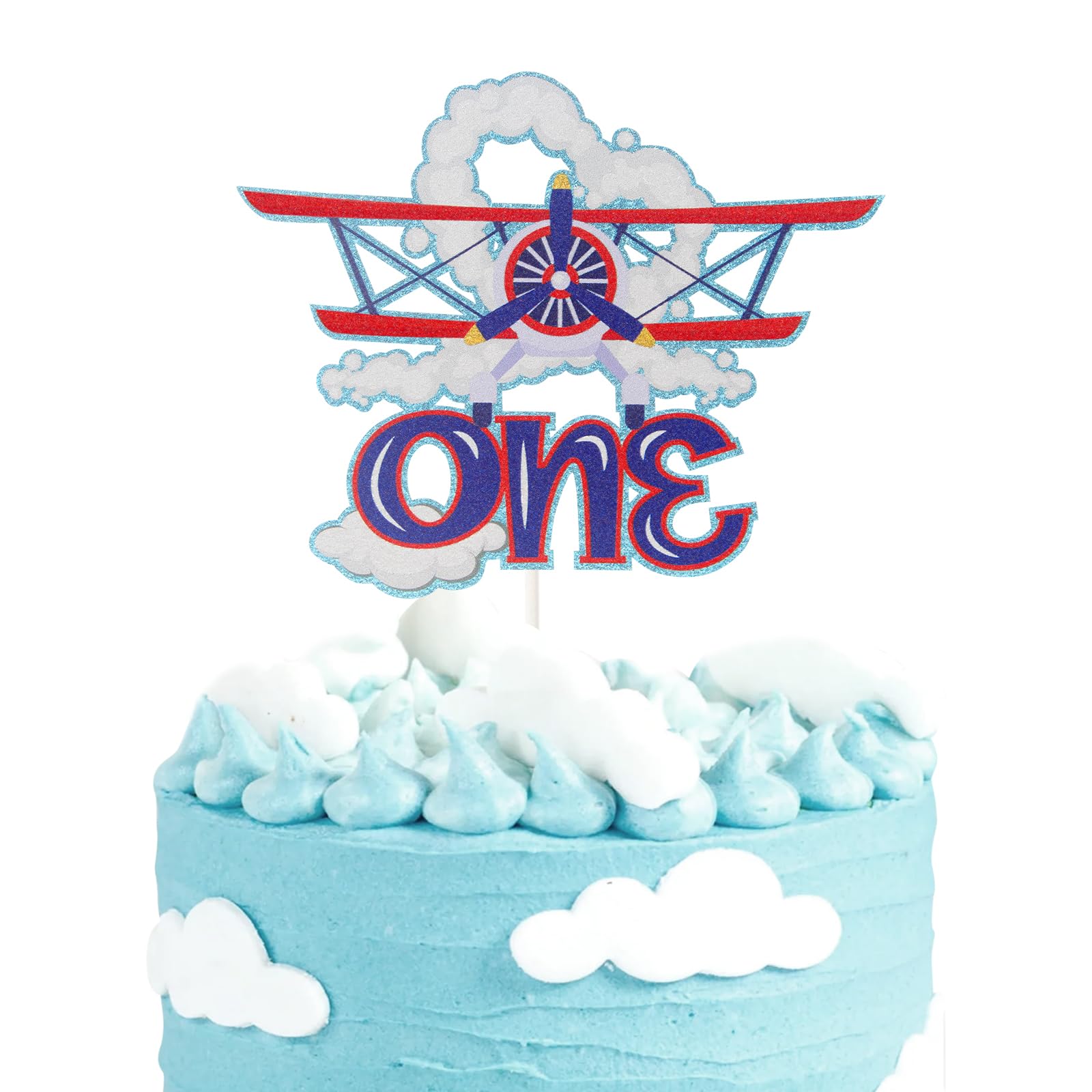 Birthday Party Cake Table Decorations | Airplane Theme Cake Topper