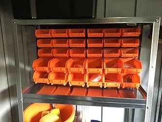 VonHaus Workshop Storage - 30pcs Wall Mount Storage Organiser Bin for ...