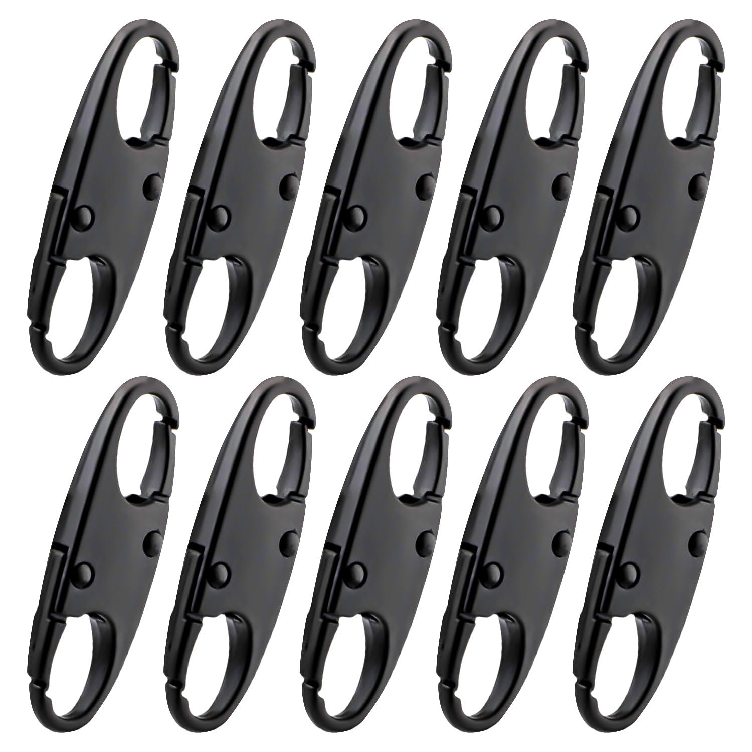 10pcs Zipper Clip Theft Deterrent, Snap S Hooks Dual Opening S Shaped ...