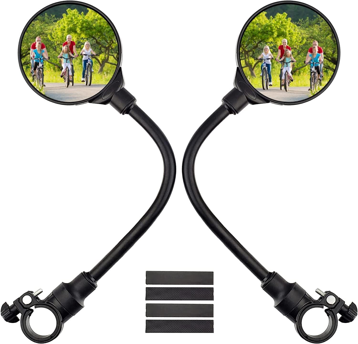 Amazon.com: 2pcs Bike Mirror, Adjustable Handlebar Rear View Mirrors ...