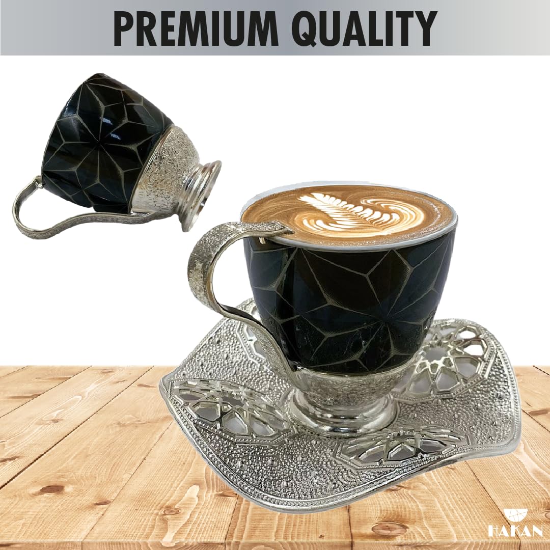 Snapklik.com : Nisa 3 Oz Turkish Coffee Cup Set Handmade Turkish ...