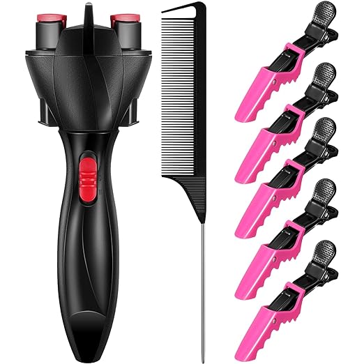 Amazon.com : 7 Pieces Automatic Braider Set, Includes Electronic Tool ...