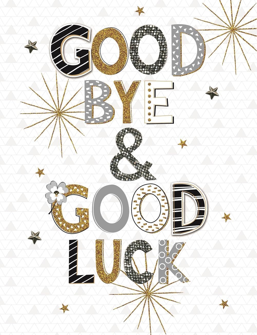 Goodbye and Good Luck Large Greeting Card A4 23 x 30 Centimetres ...