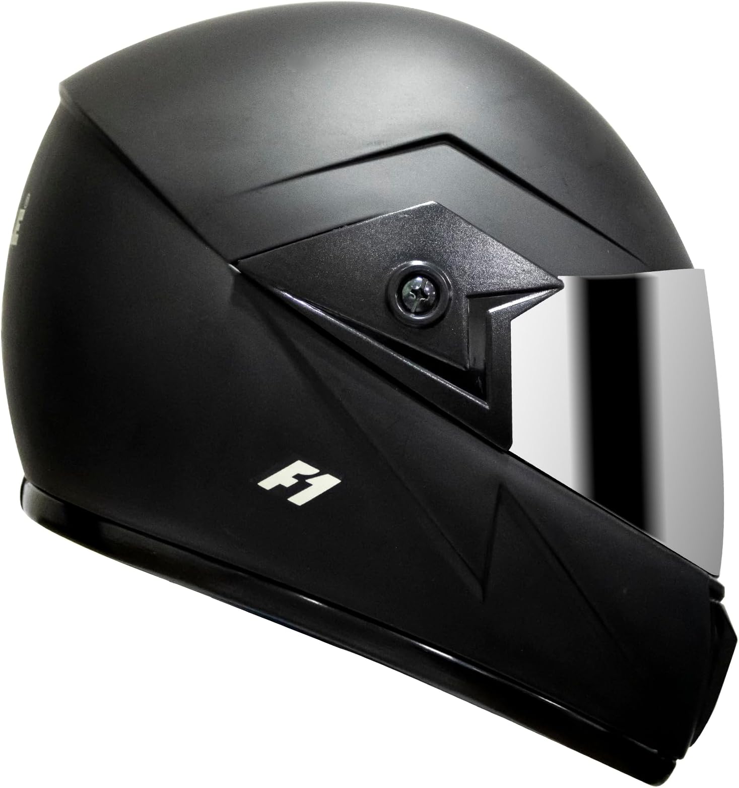 Turtle Helmet F1 Smooth Design with Scratch Resistive Silver Visor ...