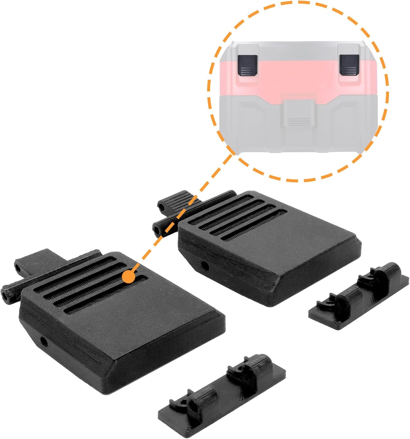 Amazon.com: SplashNColor Top Latch Hinge Replacement Compatible with ...