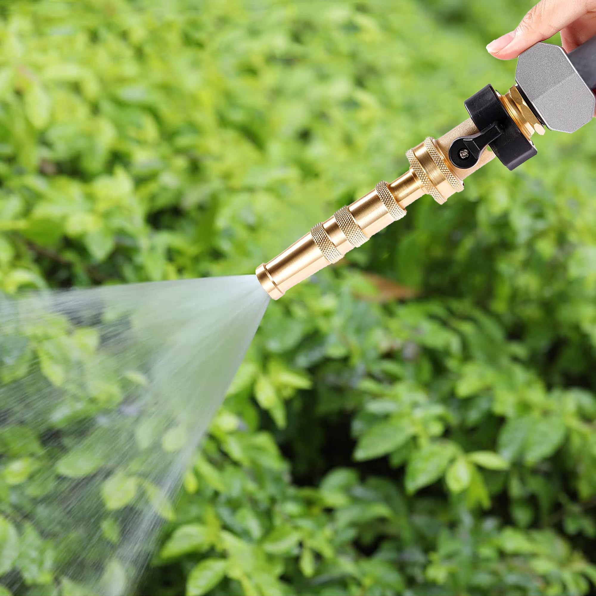 Snapklik.com : Hourleey 4" Adjustable Twist Hose Nozzle, 2" Heavy-Duty ...