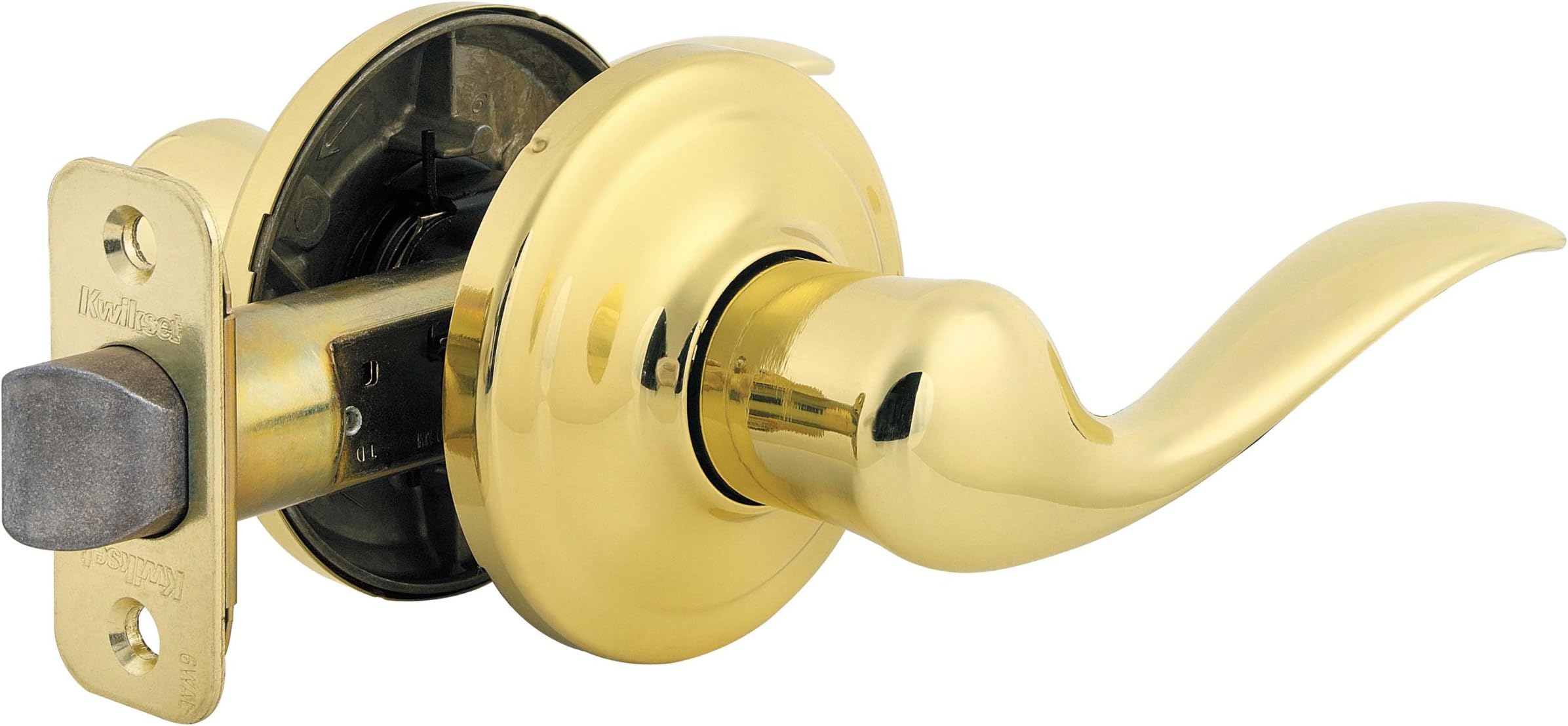 Kwikset Tustin Lever - Signature Series - Brt. Brass - Passage ...