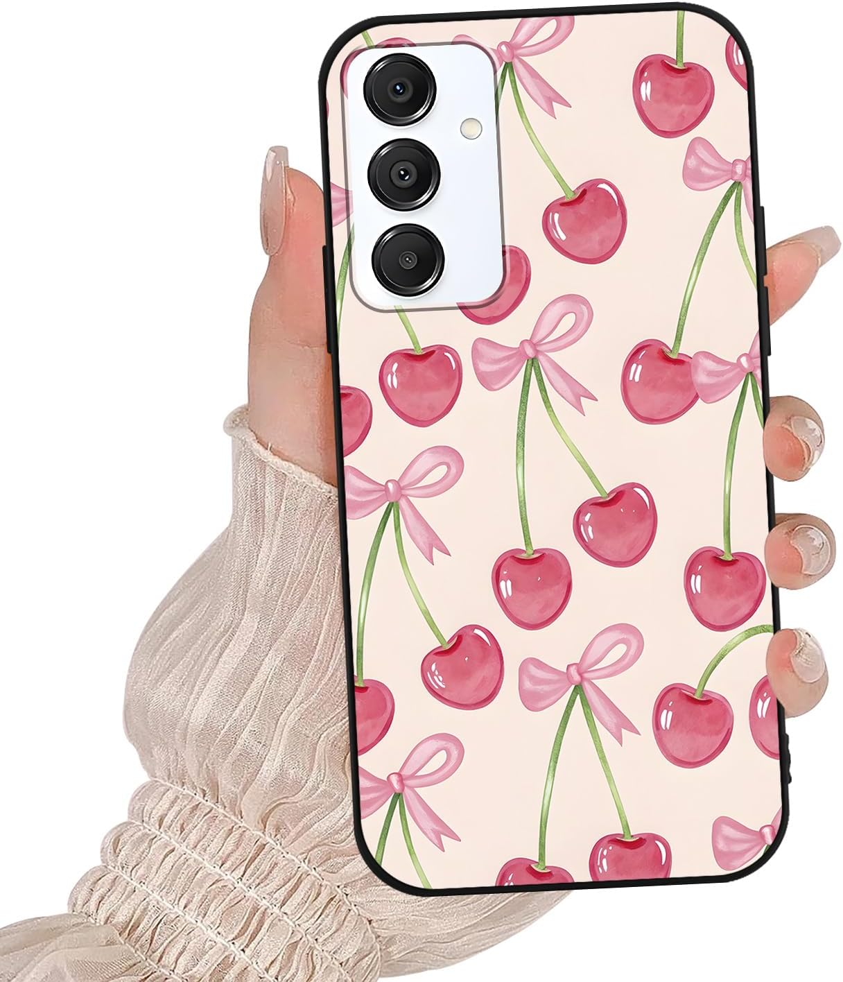 Amazon.com: Zrutru Silicone Cherry Case for Samsung Galaxy A16 5G ...