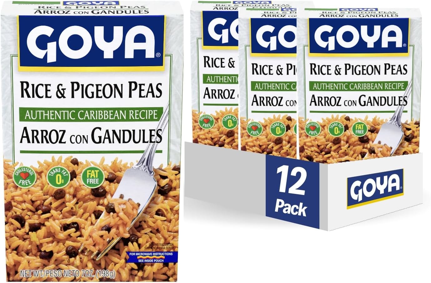 Amazon.com : Goya Rice & Pigeon Peas Arroz con Grandules , 7oz., Pack ...