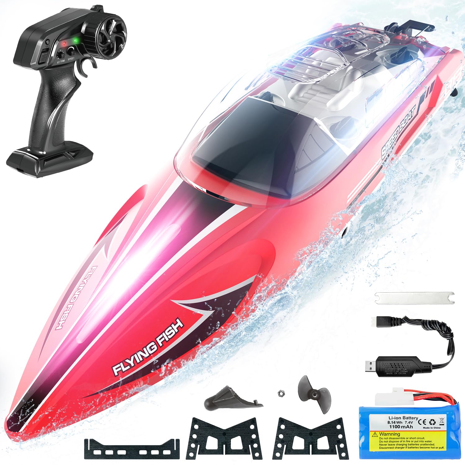 Snapklik.com : BEZGAR RC Boat, 14 Inch Remote Control Boat For Kids And ...