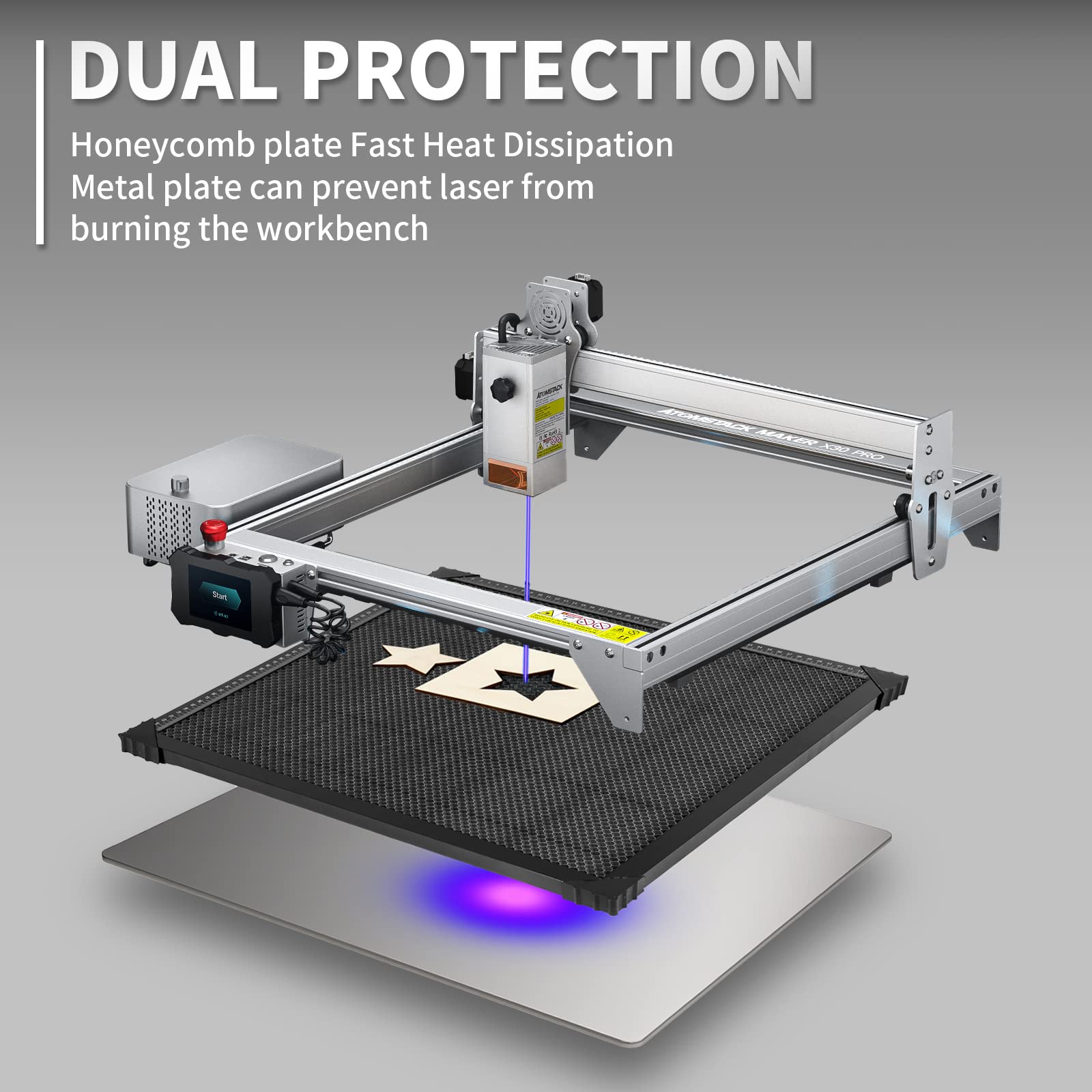 Snapklik.com : K50 Honeycomb Laser Bed, Laserbed, Large Aluminum ...