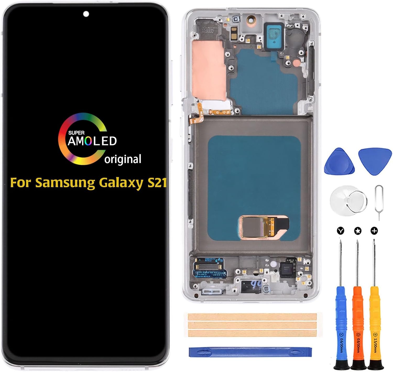 Amazon.com: Original for Samsung Galaxy S21 4G/ S21 5G G990 G991 Screen ...