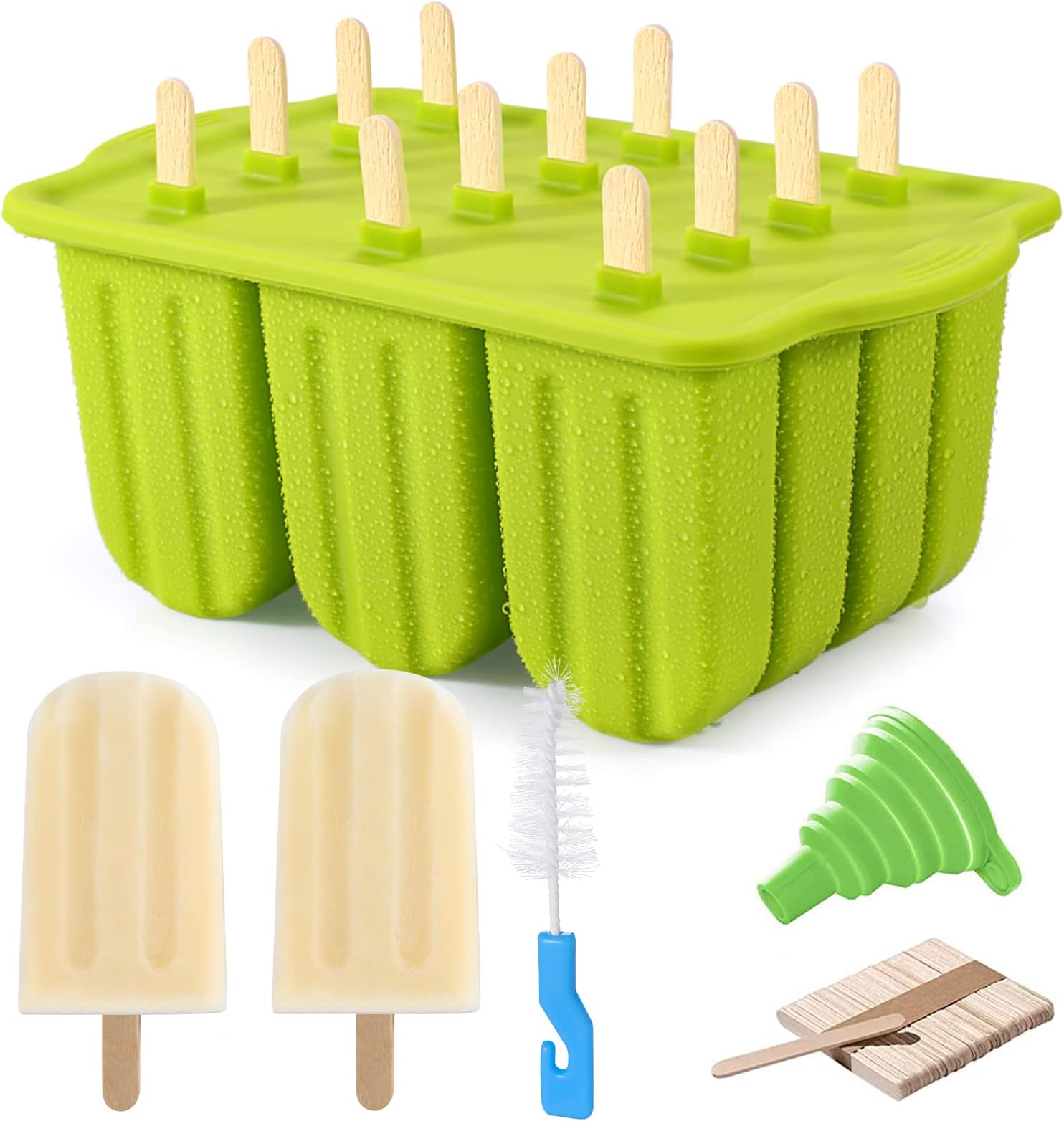 Yosoo Ice Lolly Mold Stainless Steel Popsicle Mold Ice Cream Mould with ...