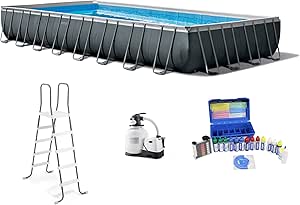 Amazon.com: Intex 32ft x 16ft x 52in Ultra XTR Rectangular Pool and ...