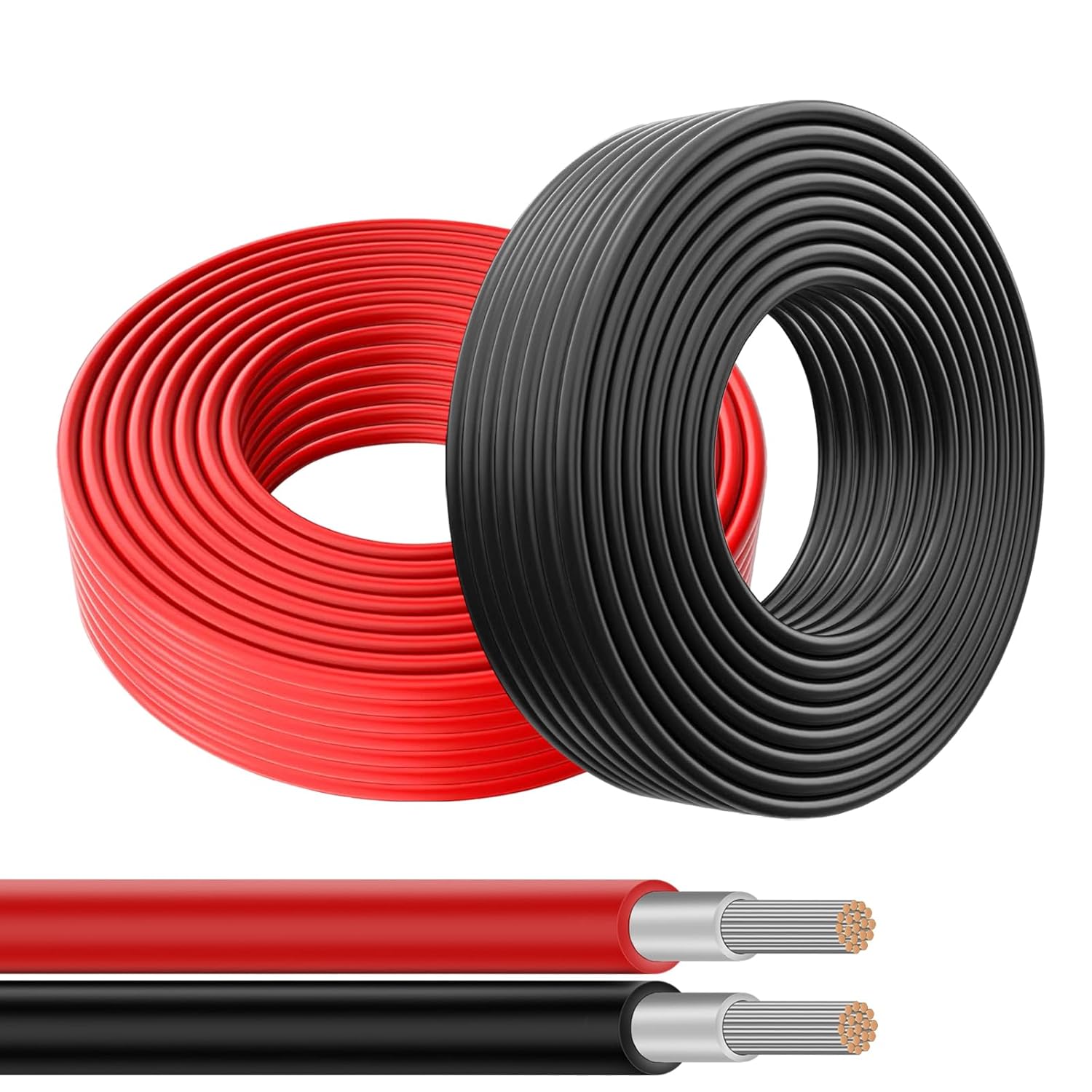 Amazon.com: Solar Panel Wire - 60FT 10AWG (6mm²) Solar Extension Cable ...