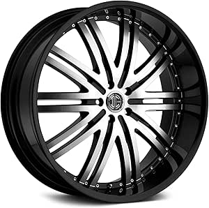 Amazon.com: 24 Inch 24x10 2 Crave wheels No.11 Glossy Black/Machined ...