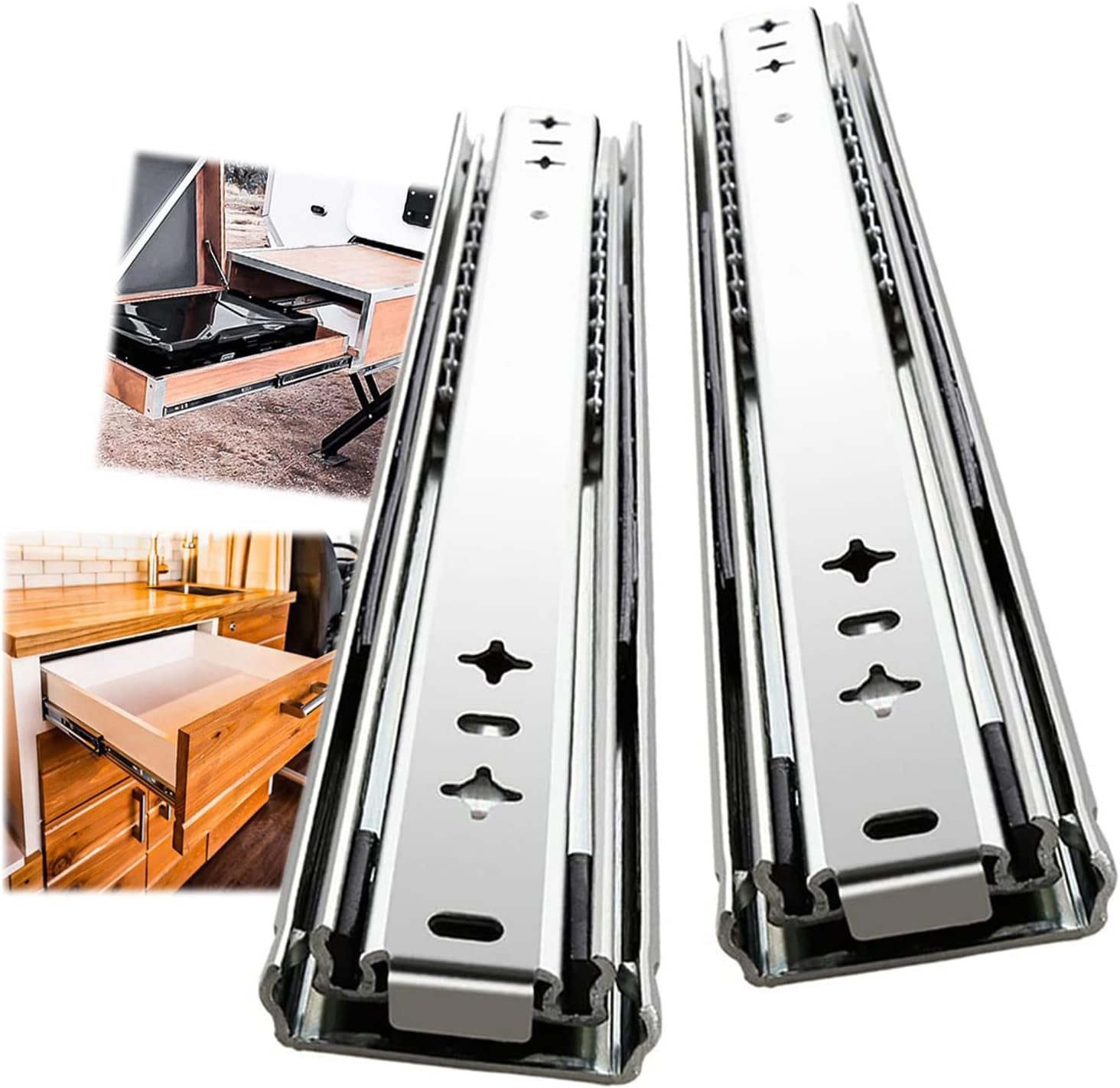 Amazon.co.jp: Cabinet Drawer Slides 250mm To 1500mm Heavy Duty Runners ...