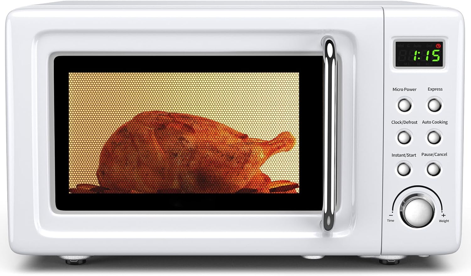 Amazon.com: ReunionG Retro Microwave Oven, 0.7Cu.ft, 700-Watt ...