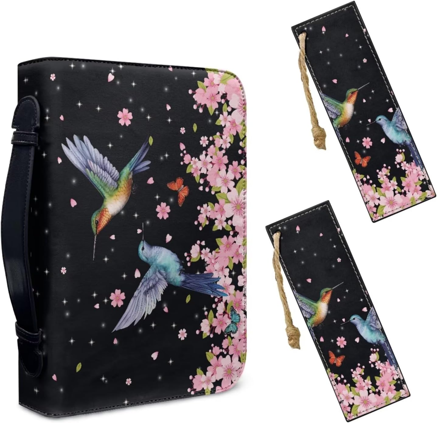 Amazon.com: PCSJRKG Cherry Blossom Bible Cover Case with Bookmarks ...