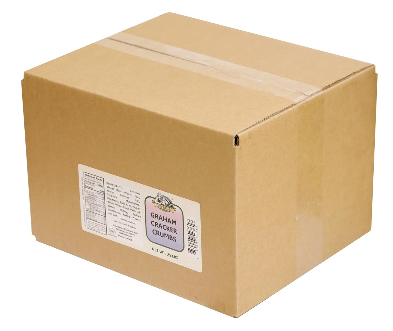 Amazon.com: Bakerdale Graham Cracker Crumbs, 25 lbs. case