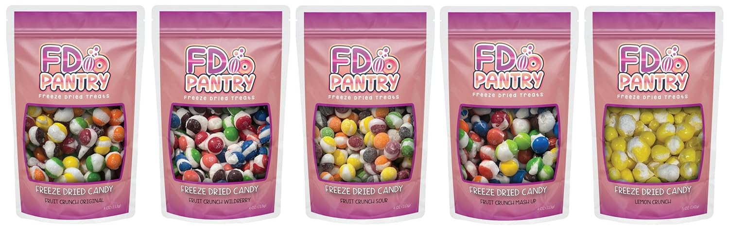 Amazon.com : Freeze Dried Candy Variety Pack - Fruit Crunch 5 pack ...