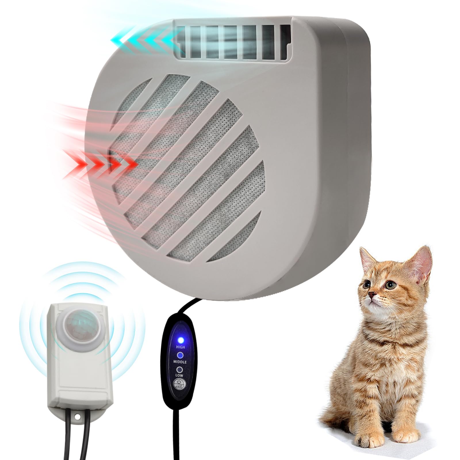 Amazon.com: Cat Litter Box Air Filter with Heavy Duty Filter Pack ...