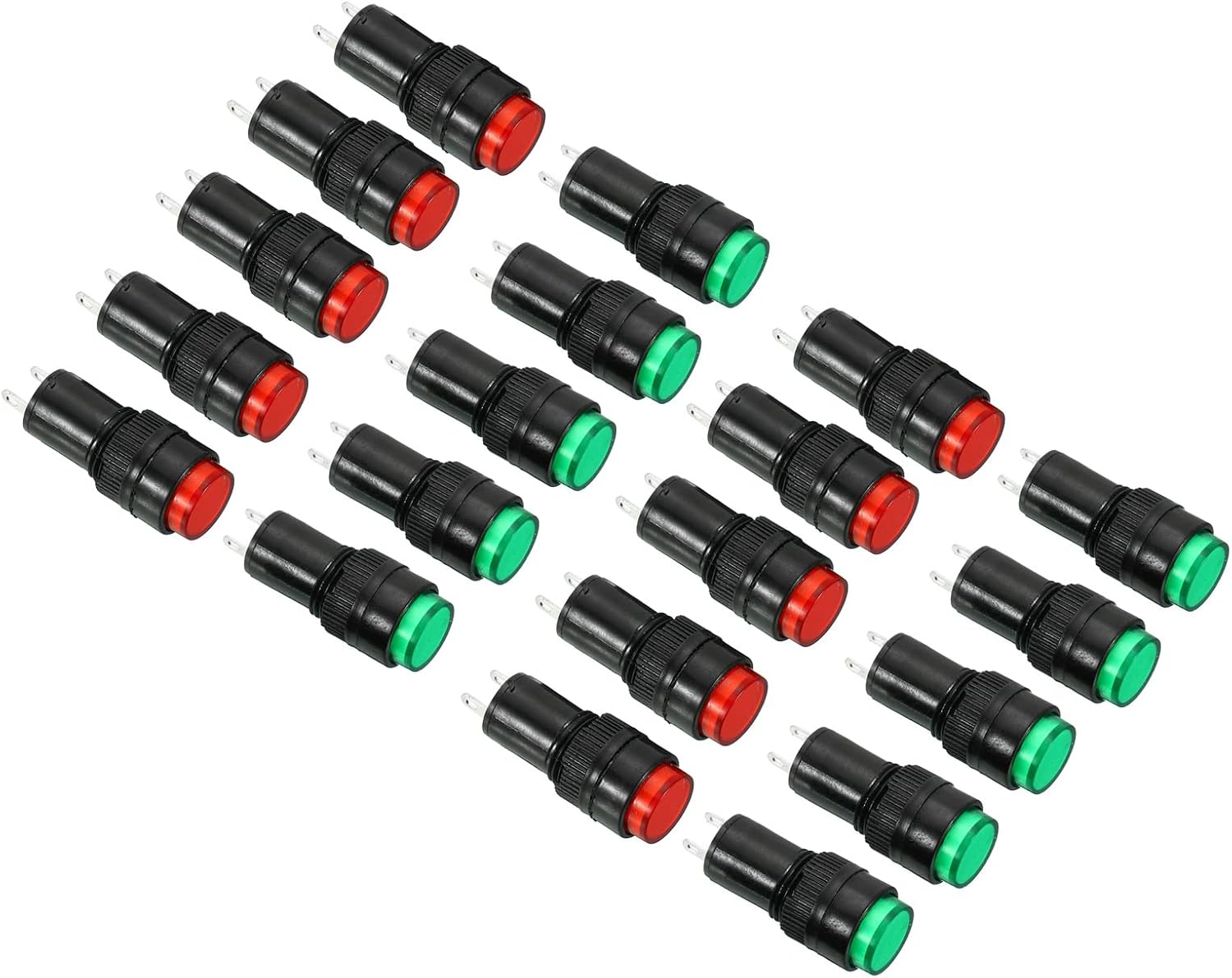 Amazon.com: YOKIVE 20 Pcs Indicator Light, Terminal Mount with Button ...