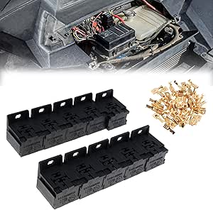 Amazon.com: Sinytuto Pack-10 5 Pin Car Relay Base Holder with 50 PCS ...