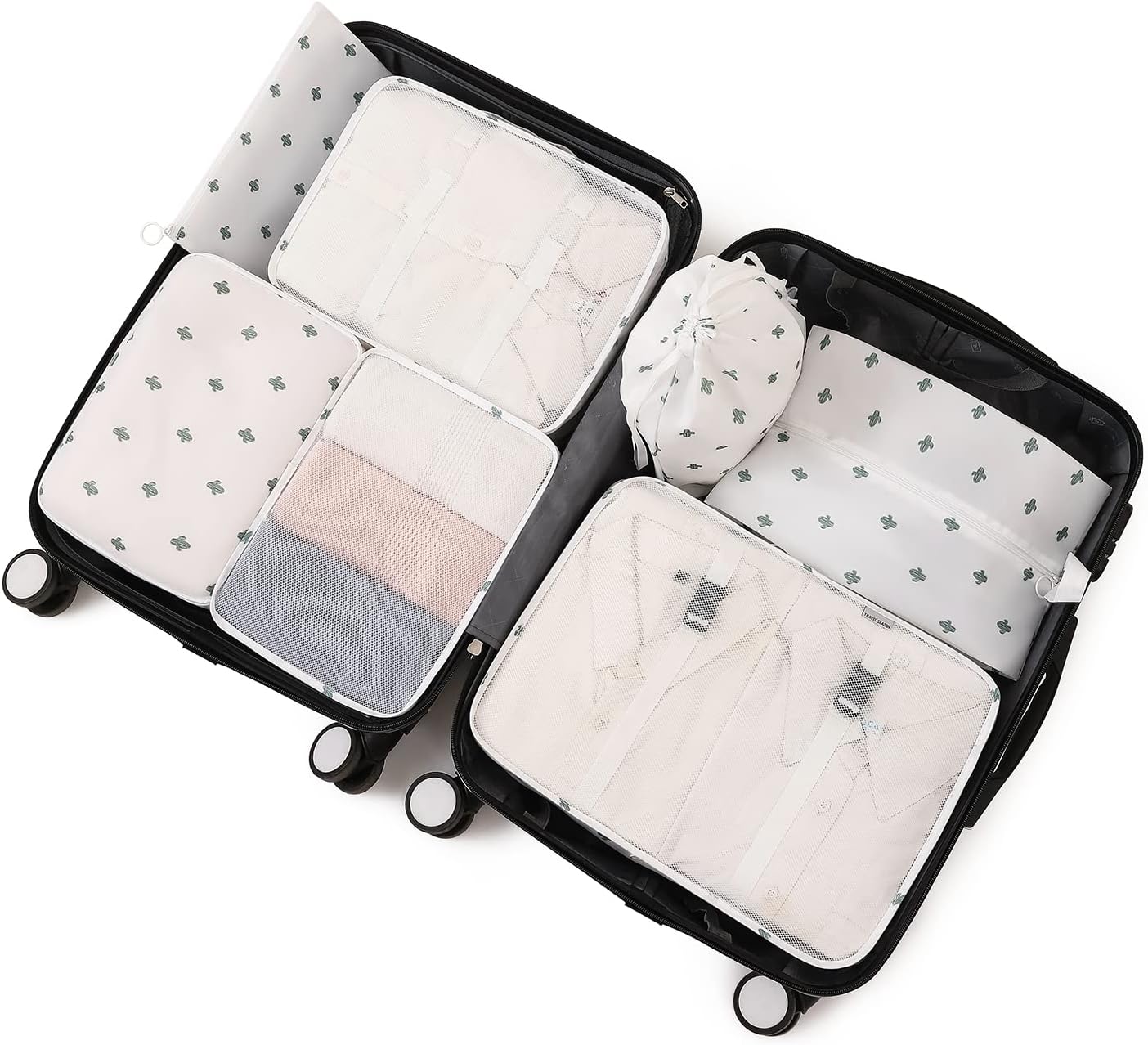 Amazon.com: Compression Packing Cubes - 7 Set Travel Organizer Cubes ...