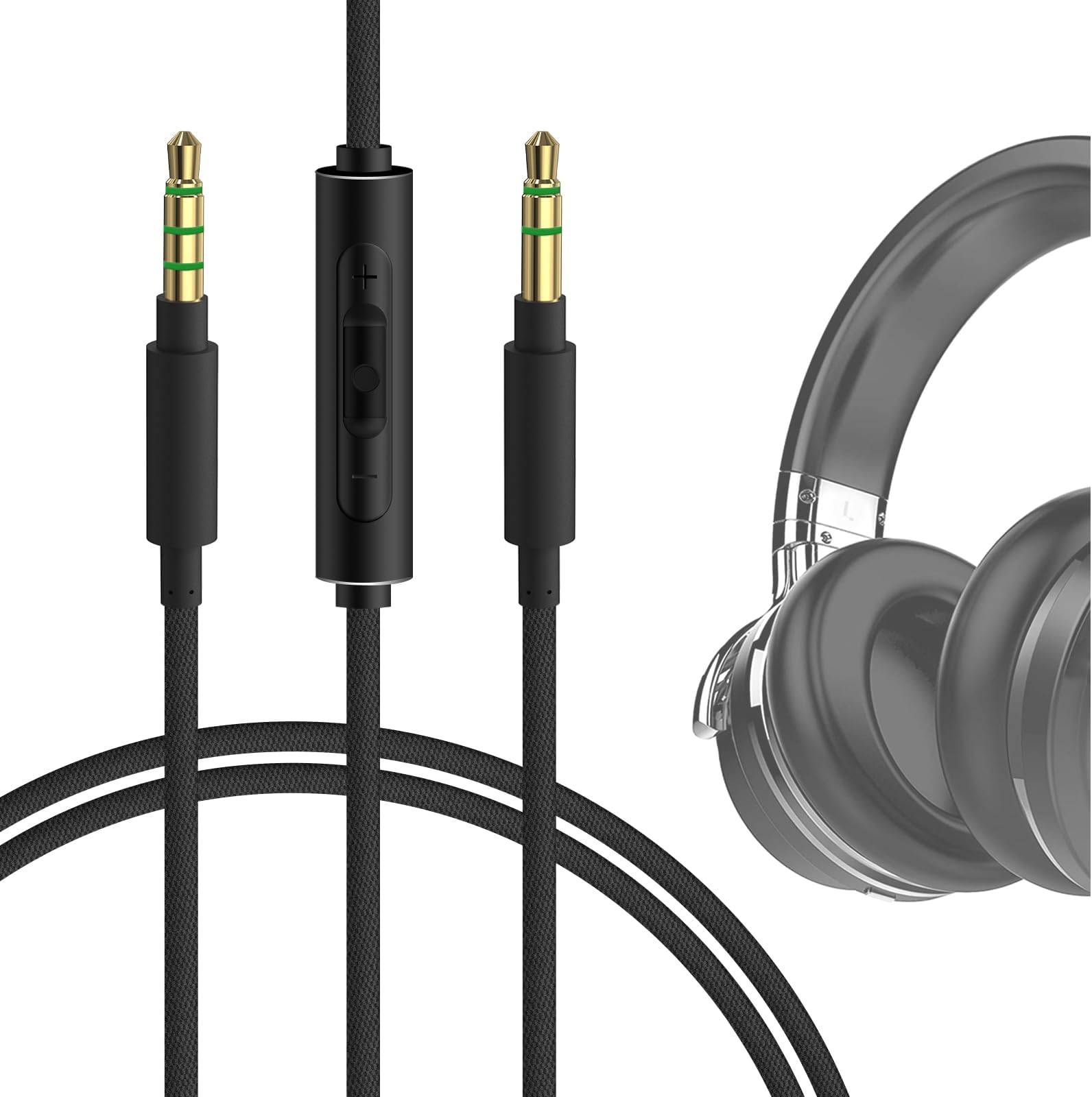 Amazon.com: Geekria Audio Cable with Mic Compatible with COWIN E7 E8 ...