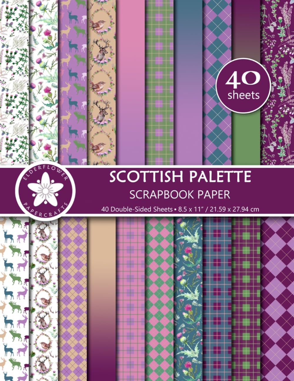 Scottish Palette Scrapbook Paper: 40 Sheets Of Scottish Themed ...
