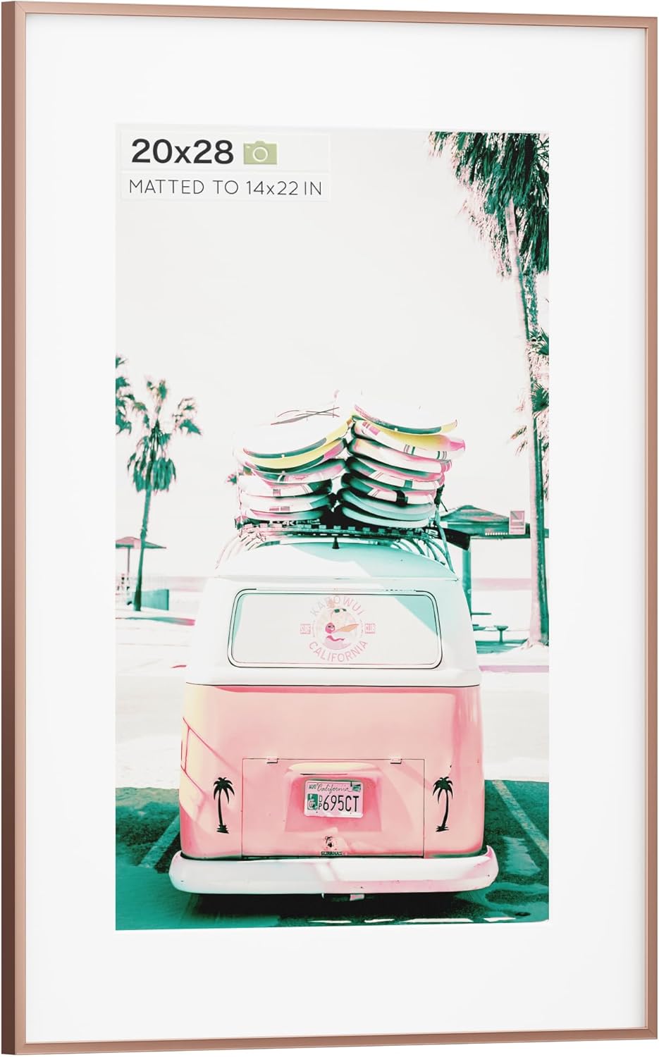 Amazon.com - Homeforia 20x28 Frame Rose Gold, Premium Metal 20x28 ...