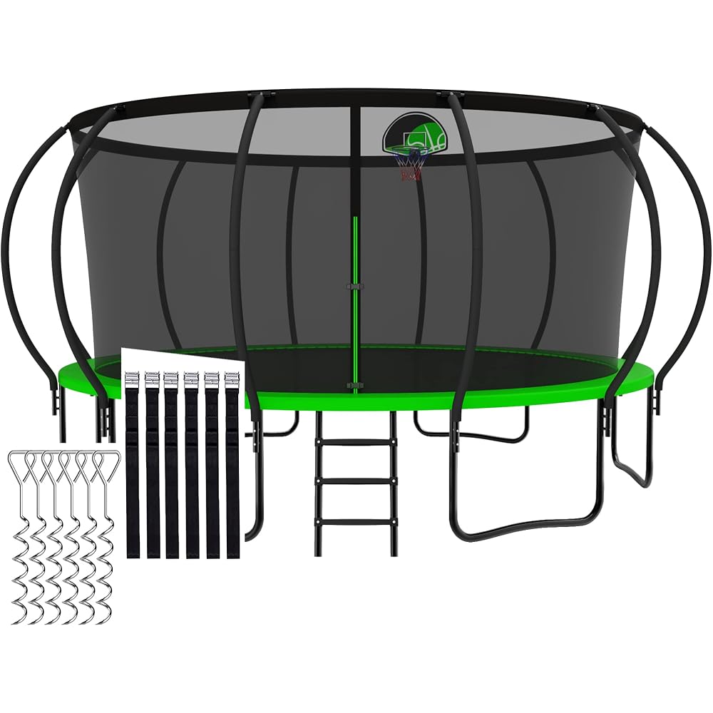 $20/mo - Finance Tranpoline 1500LBS 8 10 12 14 15 16 FT Tranpoline for ...