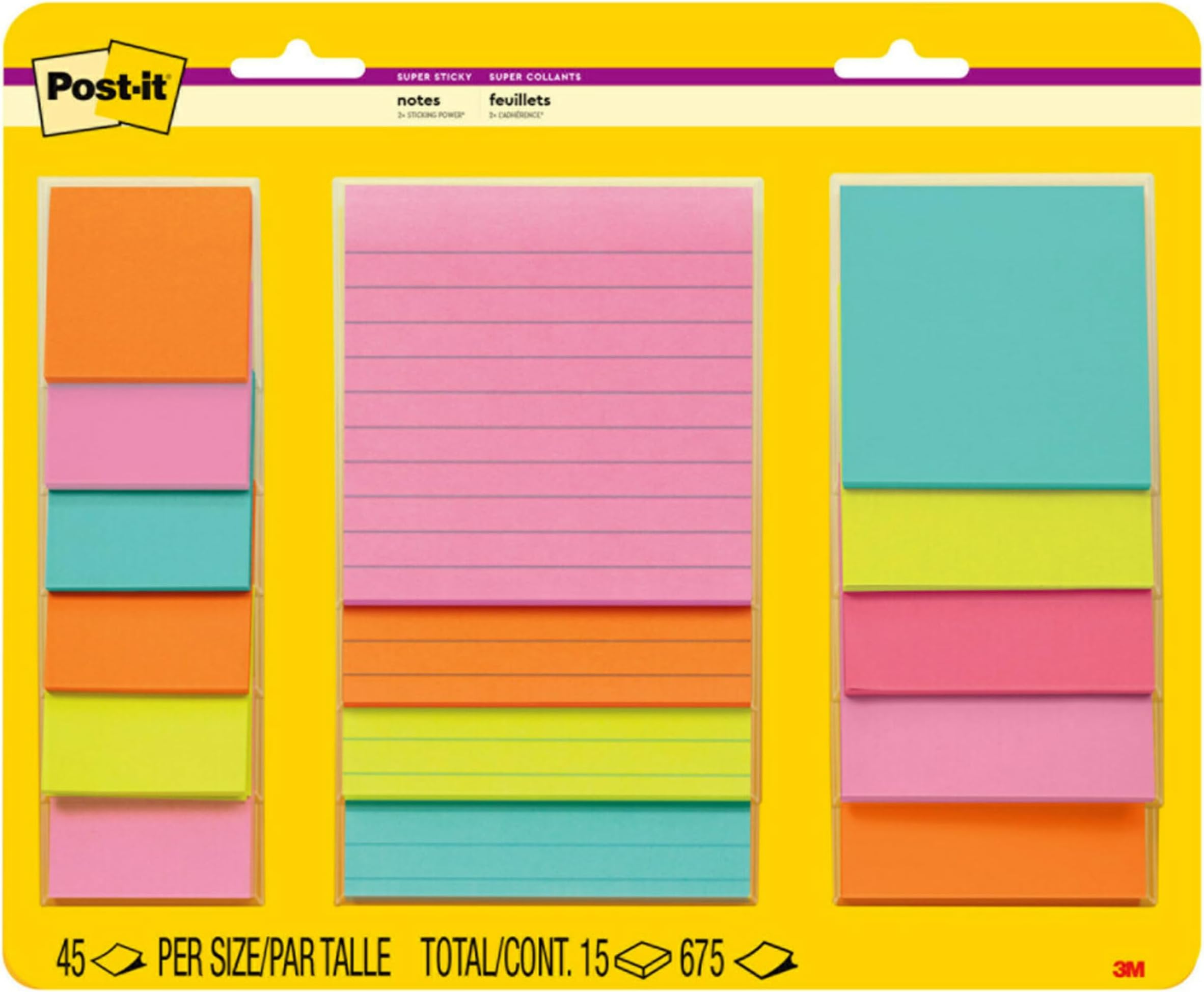 Amazon.com : 4x6 Lined Sticky Notes and 1.5x2 Sticky Notes : Office ...