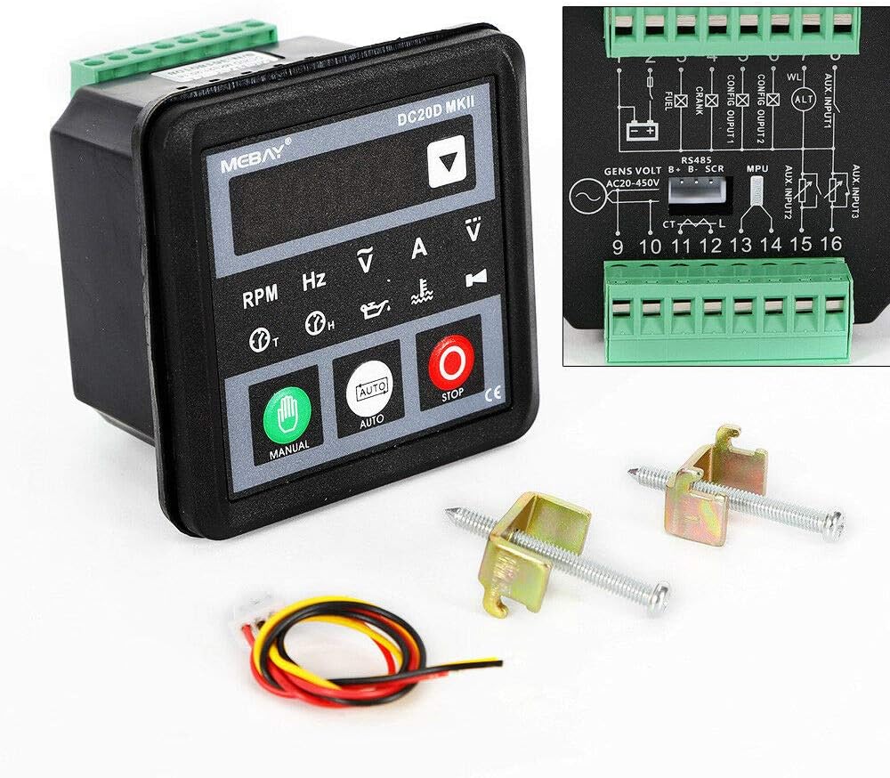 Amazon.com : Generator Controller DC20D Genset Controller Automatic ...