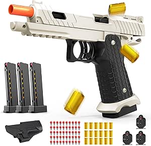 Amazon.com: Toy Gun Soft Bullets Toy Gun, Shell Ejecting Toys Gun with ...