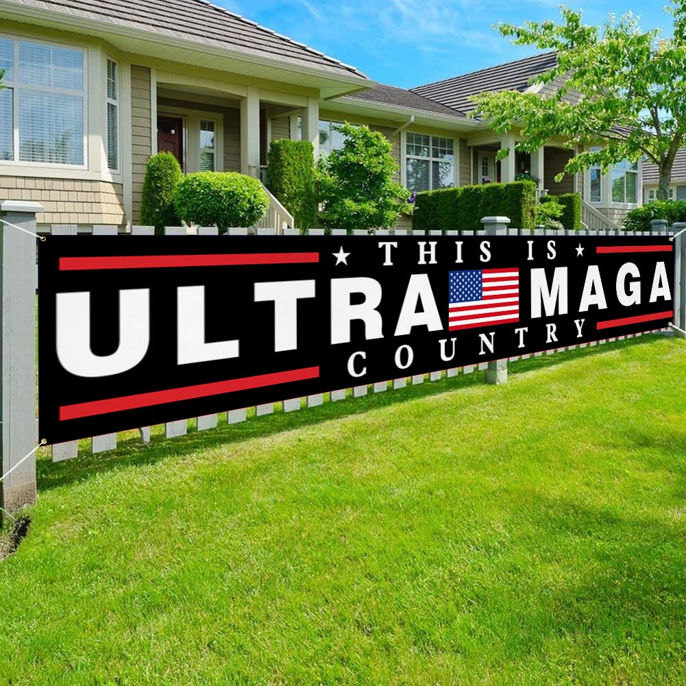 This Is Ultra Maga Country Support Trump Banner Flag with Brass ...