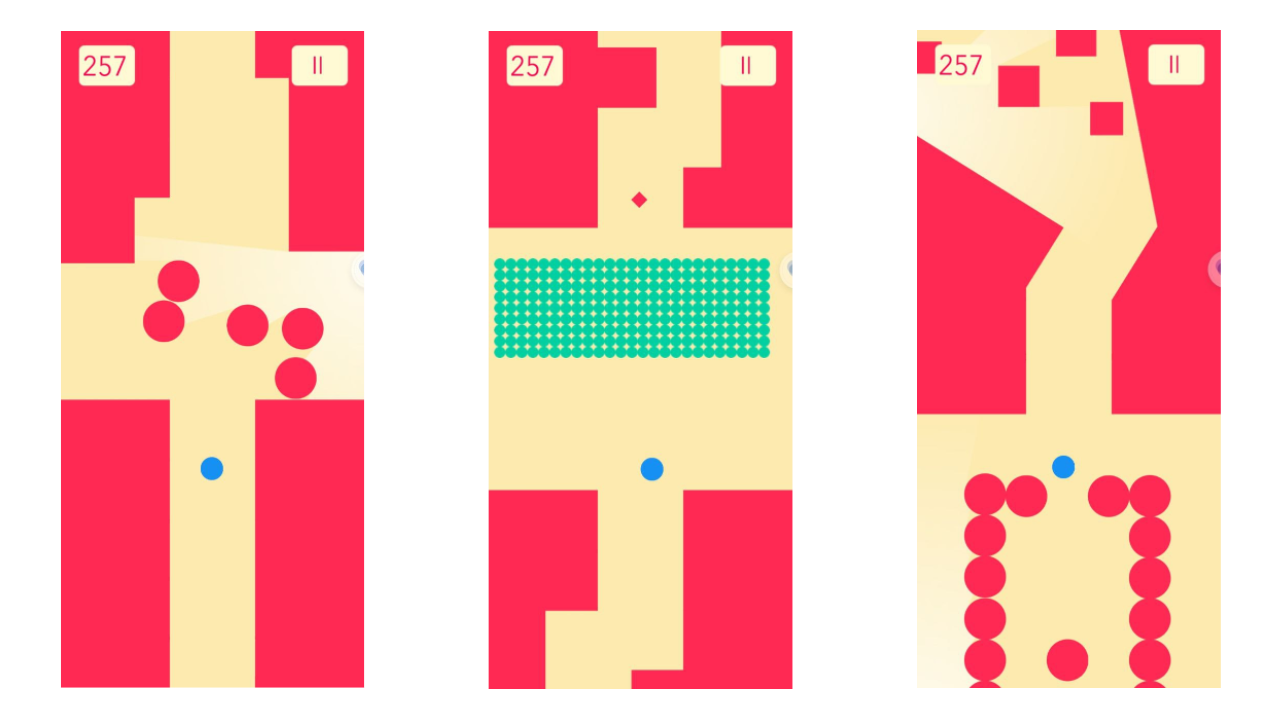 Ball drop - ball path color lines puzzle.Geometry Ball line.Line ...
