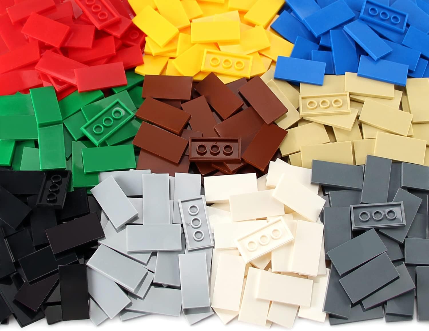 Amazon.com: Feleph 2×4 Tile ×320 Parts and Pieces Flat MOC Bricks ...